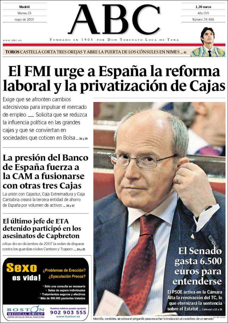 Periódico "ABC" -España- Madrid - Vamos a la playa